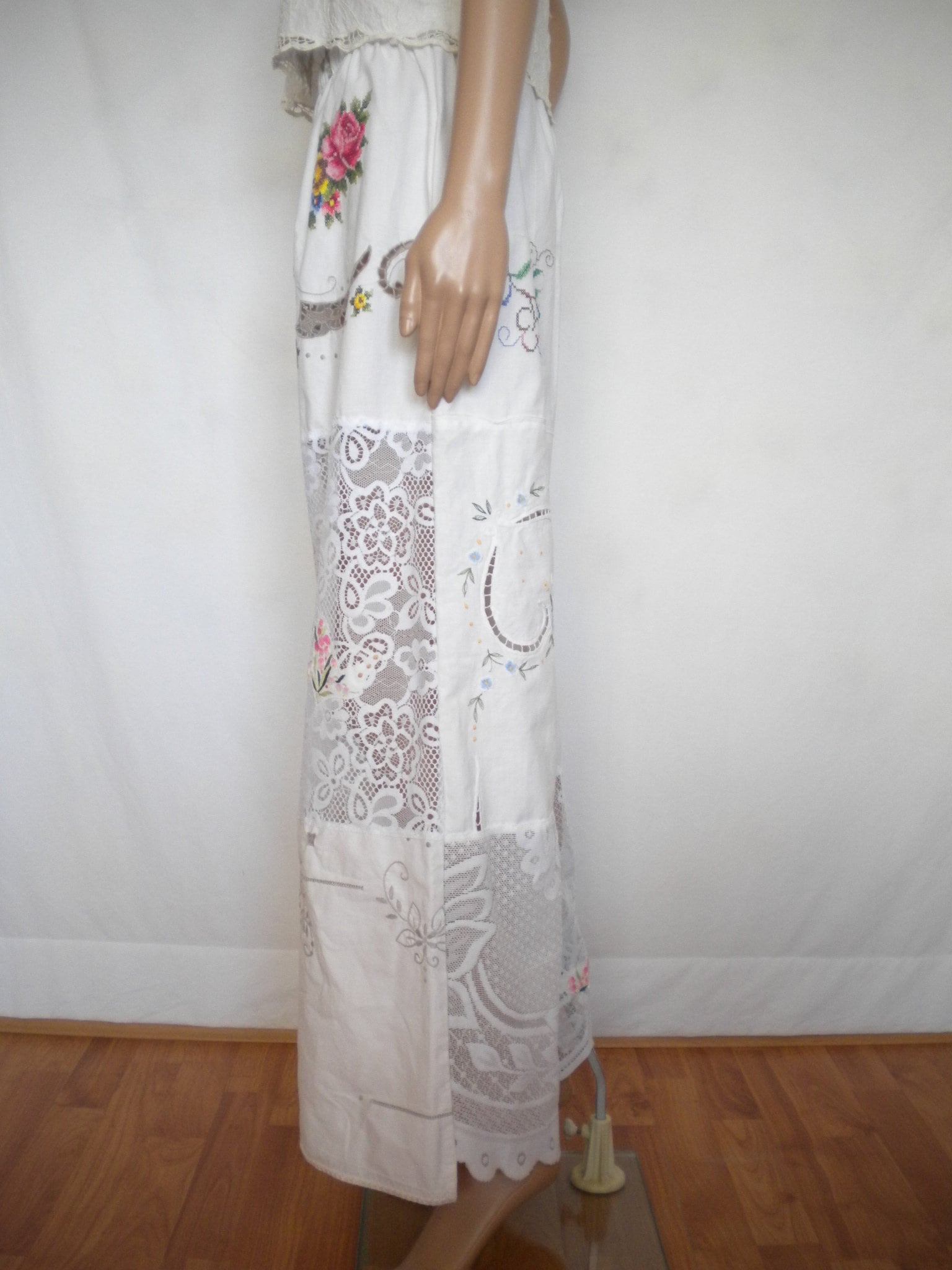 Vintage Lace Bloomers, Embroidered Tablecloth Pants, Boho Cottagecore ...