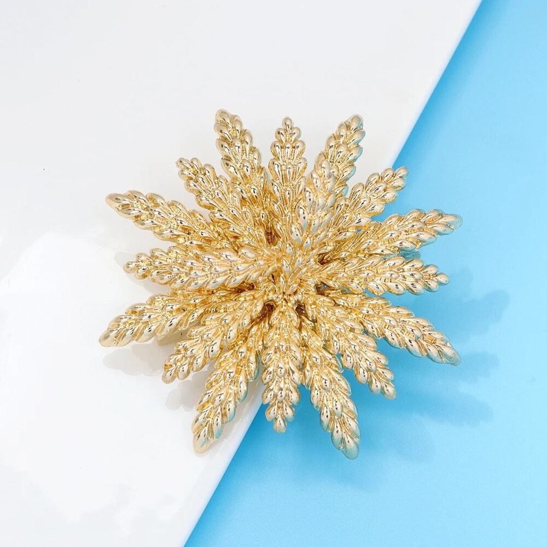 Wheat Flower Brooch Fashion Alloy Unisex Brooch Beautiful Ear of Wheat ...