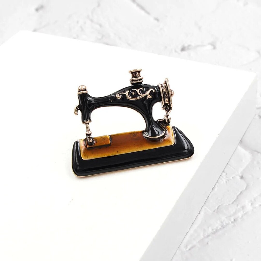 Enamel Sewing Machine Brooch Alloy Fashion Brooches for Women Pins - Etsy
