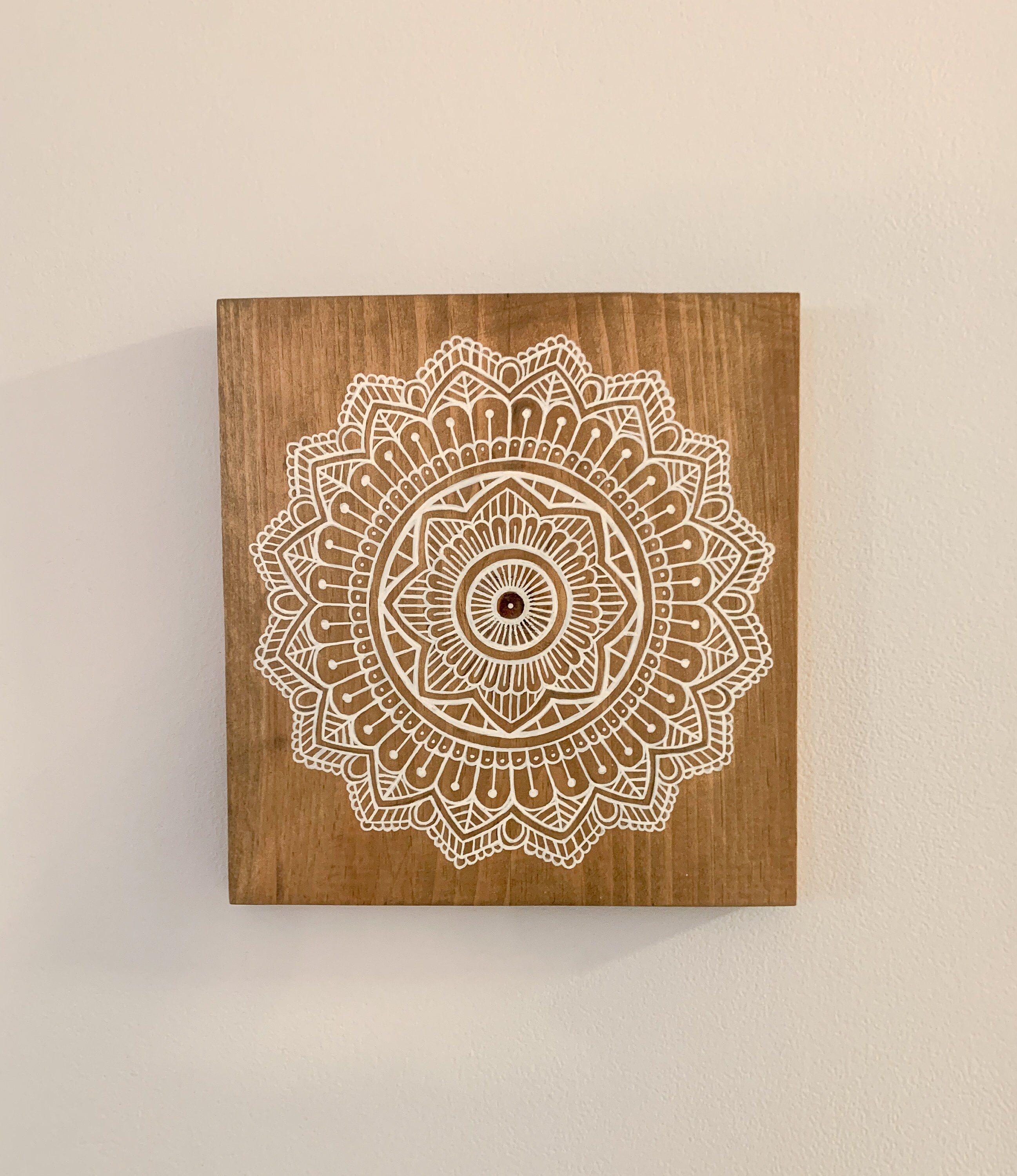 Hand-painted Mandala Wood Sign - Etsy