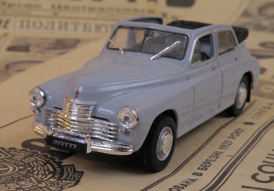 GAZ M-20 Pobeda Collectible Car Model Scale 1:43 Deagostini - Etsy