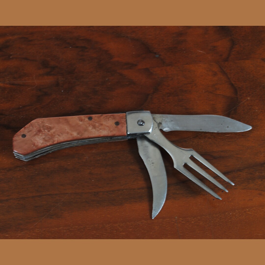 Small Vintage Collectible Knife, Soviet Pocket Knife With a Bakelitte ...