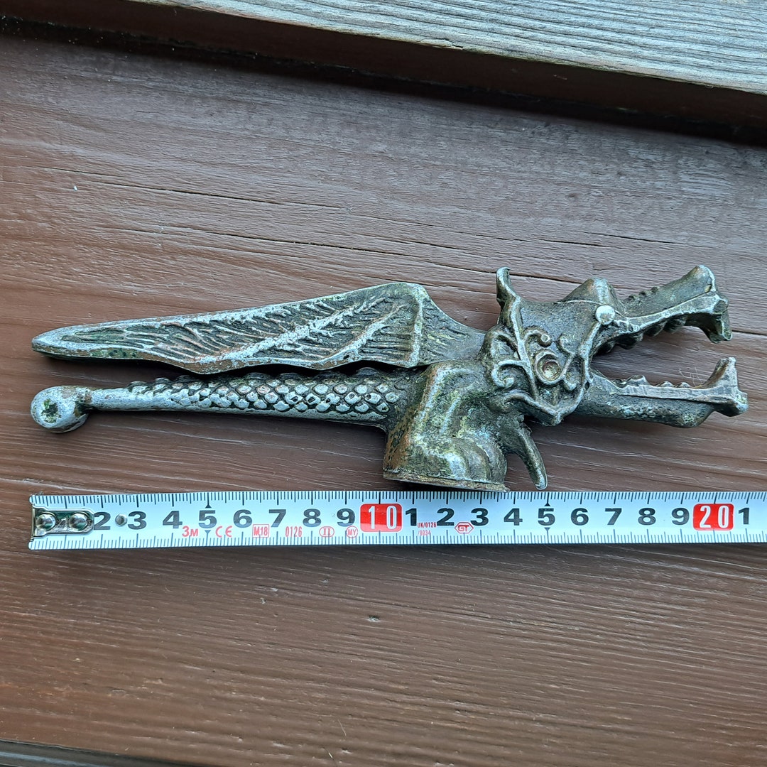 Dragon Antique Metal Walnut, Vintage Nutcracker, Nut Cracker, Metal ...
