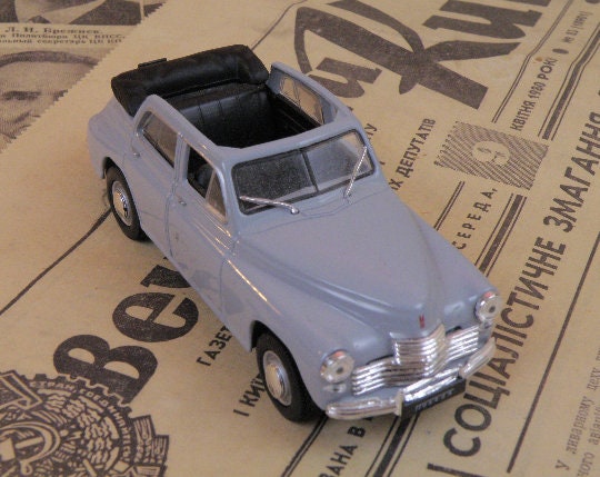 GAZ M-20 Pobeda Collectible Car Model Scale 1:43 Deagostini - Etsy