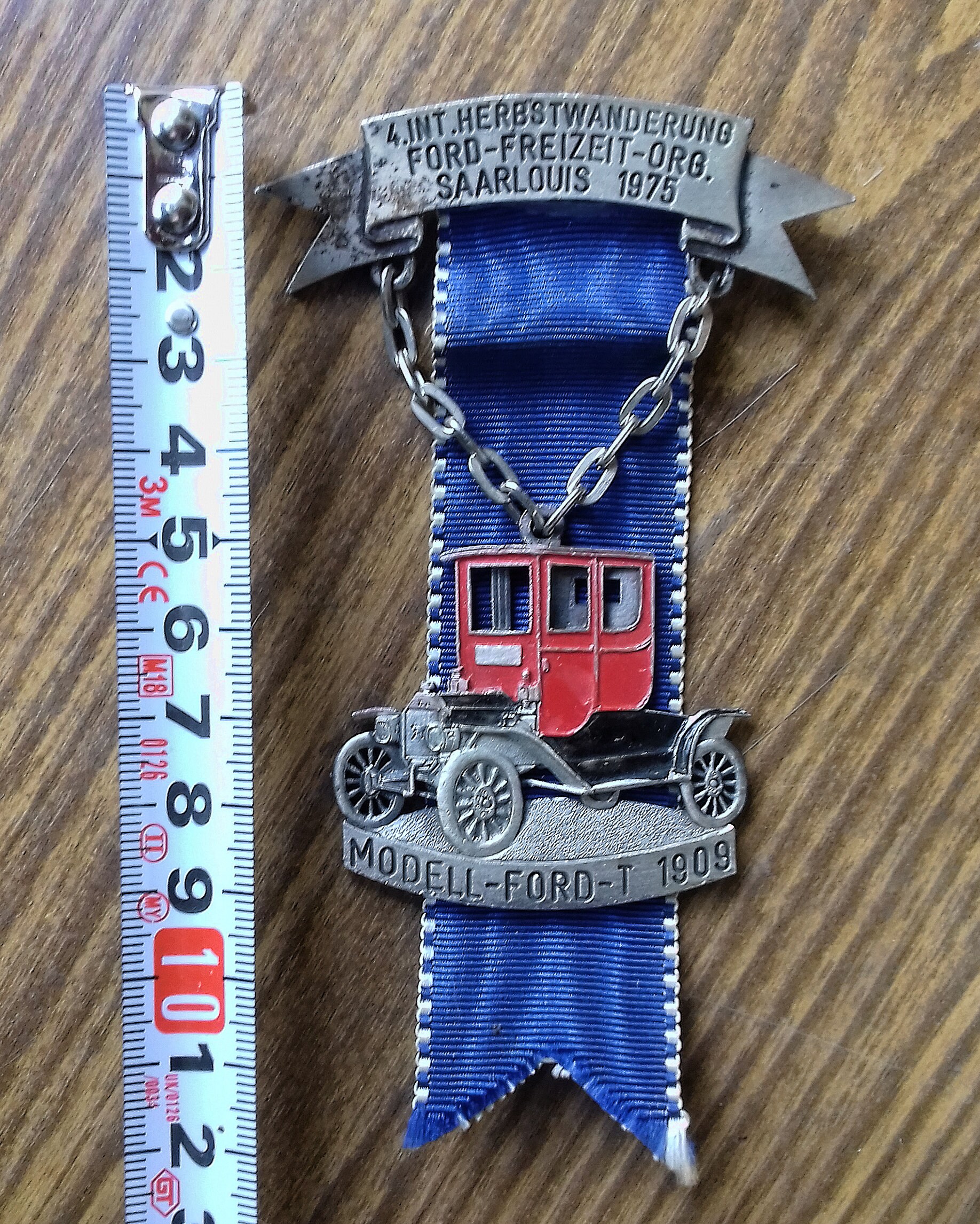 Rar Collectible Badge With Silk Ribbon 1975 West German - Etsy