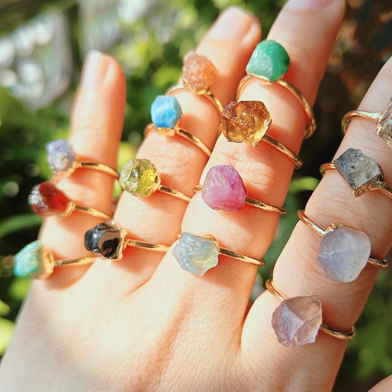 Gemstone Ring - Etsy