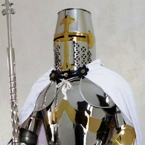 Medieval Templar Full Suit of Armor Battle Warrior Full Body - Etsy