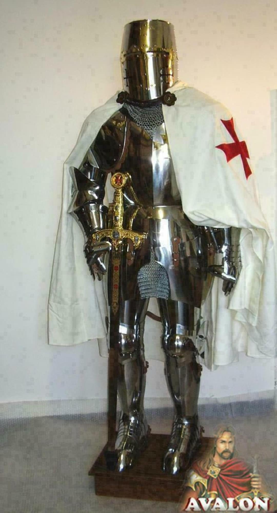 Medieval Templar Armor Suit Battle Warrior Full Body Knight Armor Suit ...