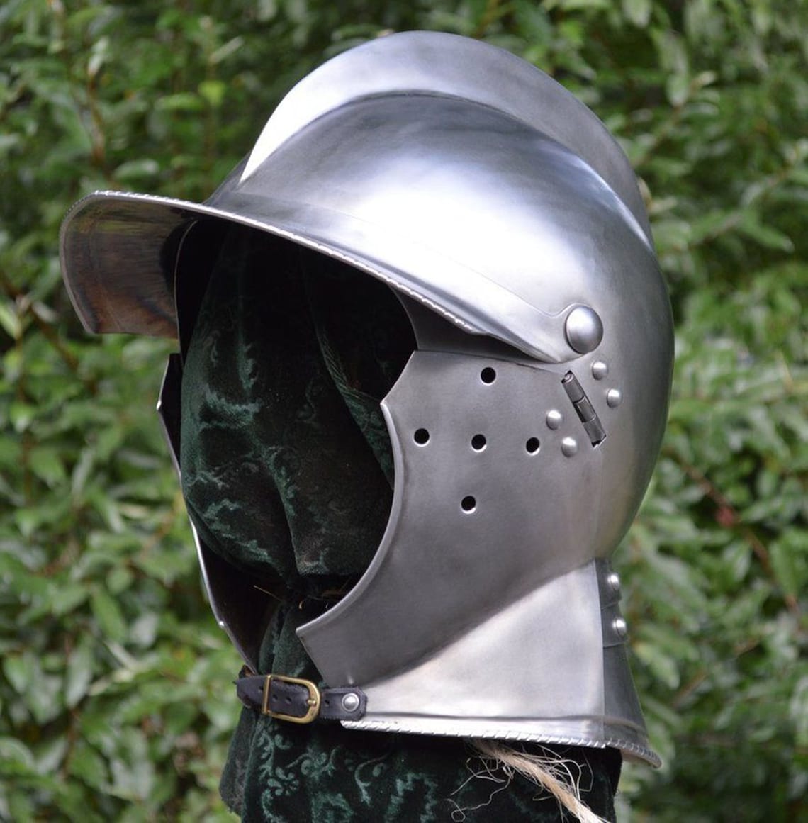 German Burgonet Helmet Larp Helmet - Etsy
