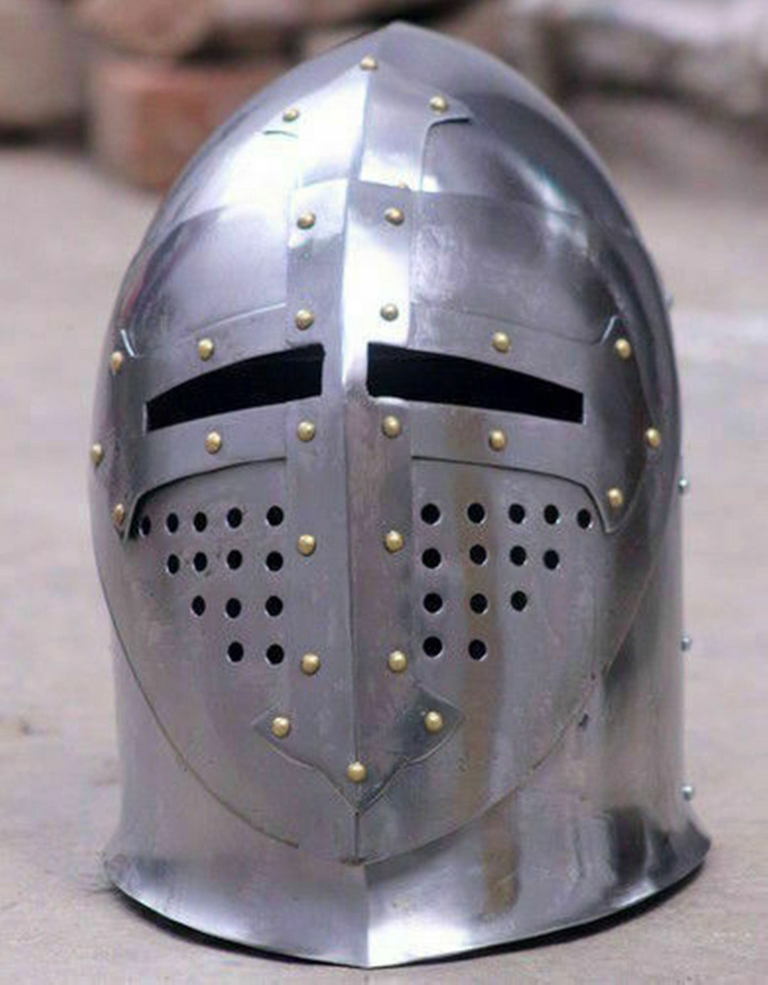 Medieval Bassinet Knight Armor Helmet Reenactment Steel - Etsy