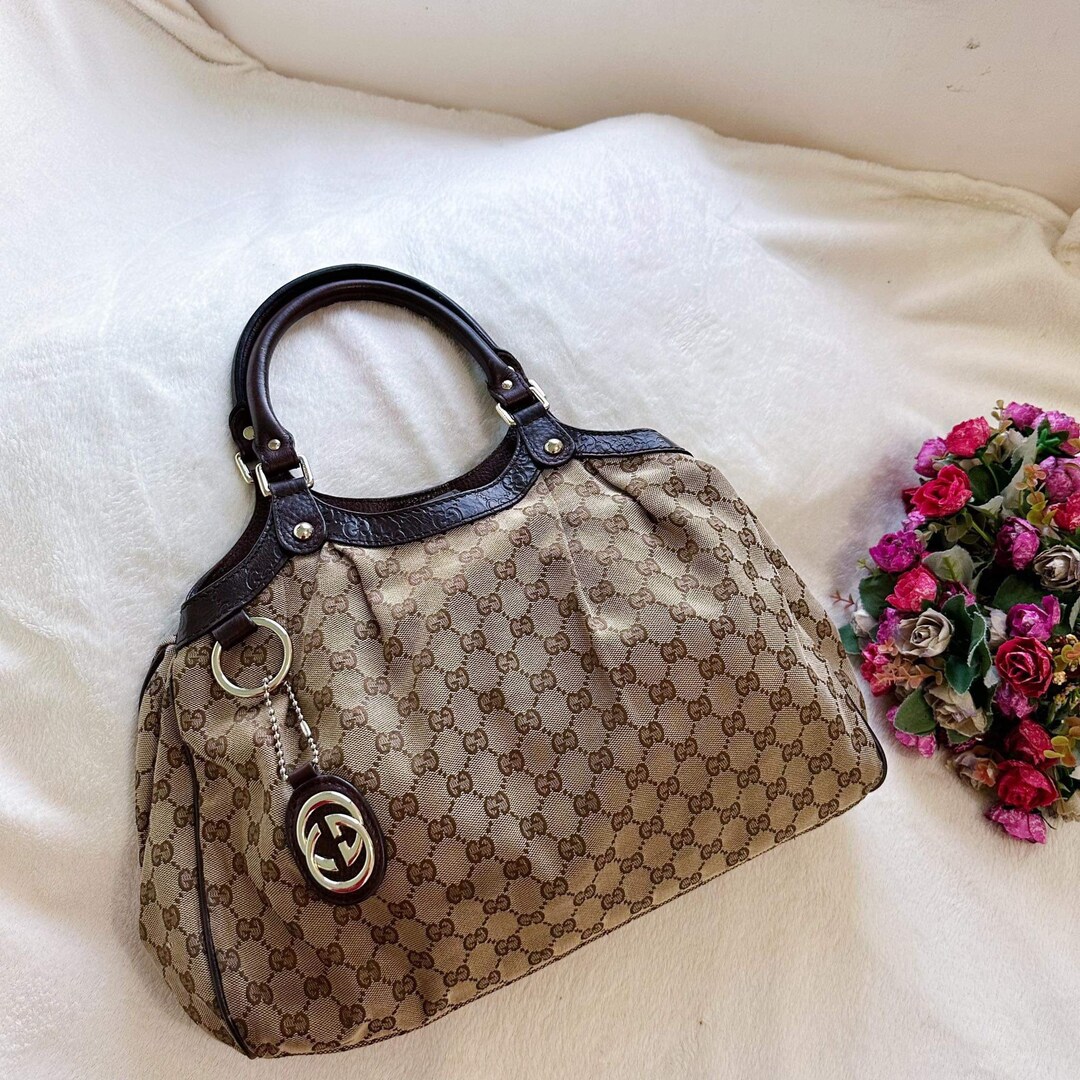 Vintage Gucci Monogram Sukey Bag Shoulder Bag Tote Bag - Etsy