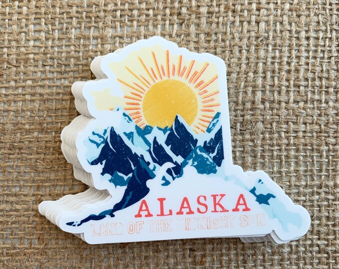 Alaska Sticker -- Land of the Midnight Sun - Etsy