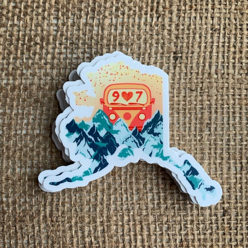 Alaska Midnight Sun Sticker - Etsy