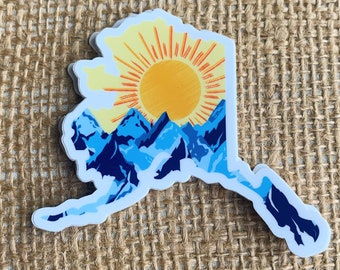 Alaska Midnight Sun Sticker - Etsy