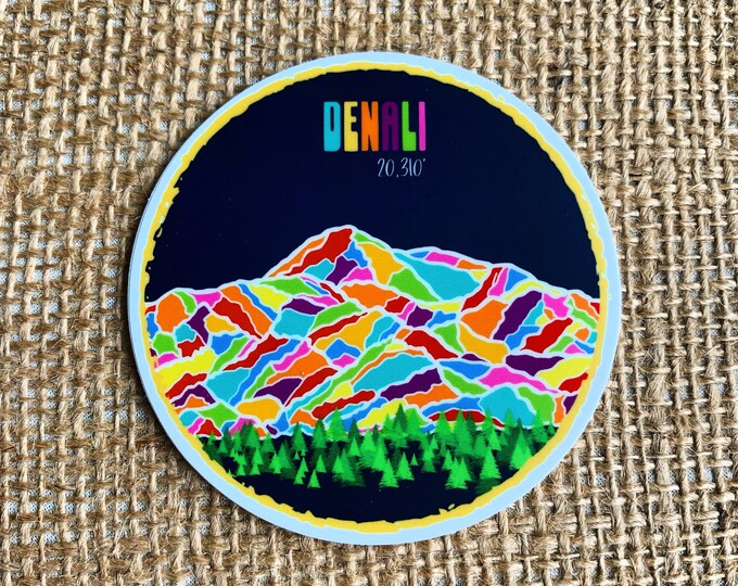 Denali Sticker Denali, Alaska Sticker - Etsy