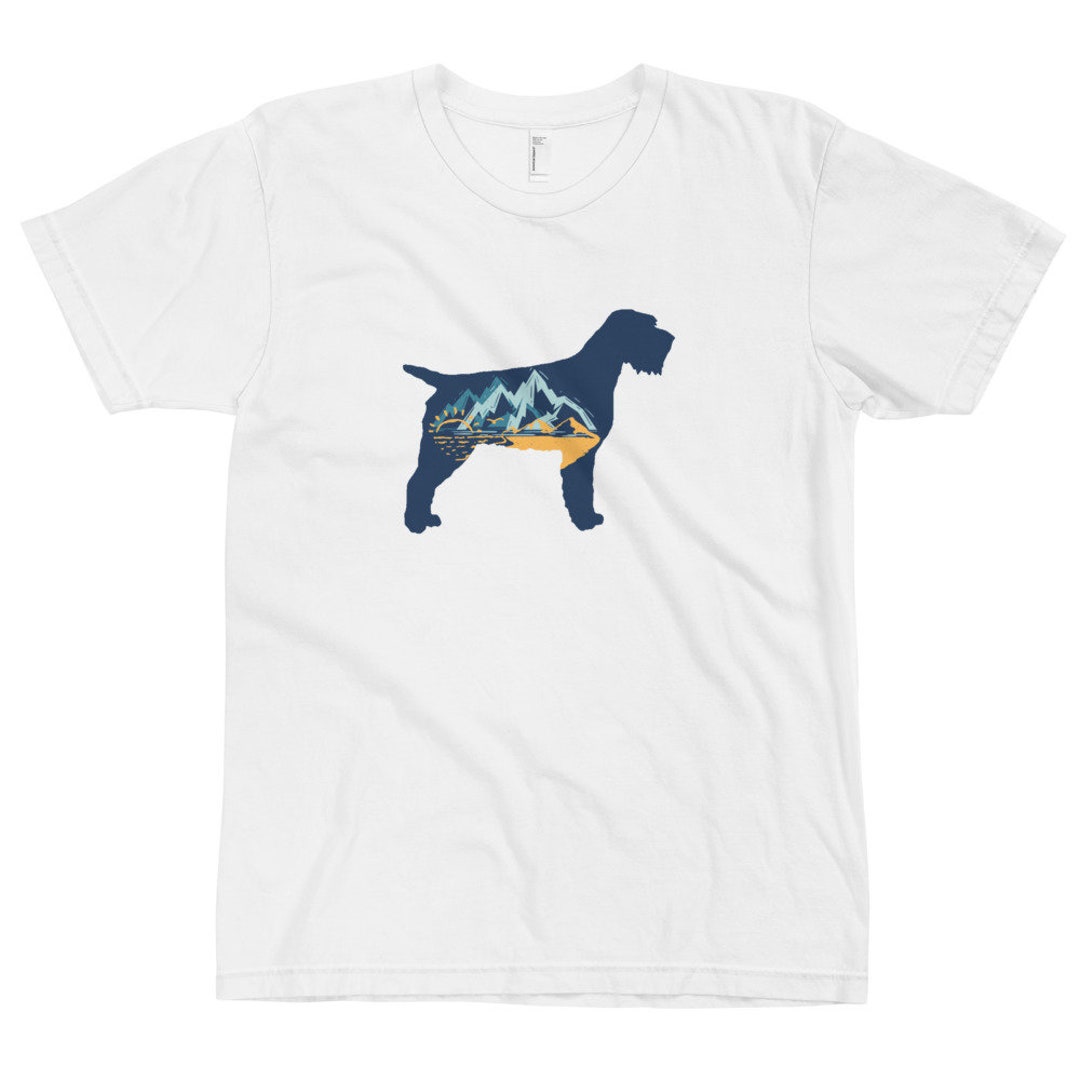 Wirehaired Pointing Griffon T-shirt // Mountain Sunset - Etsy