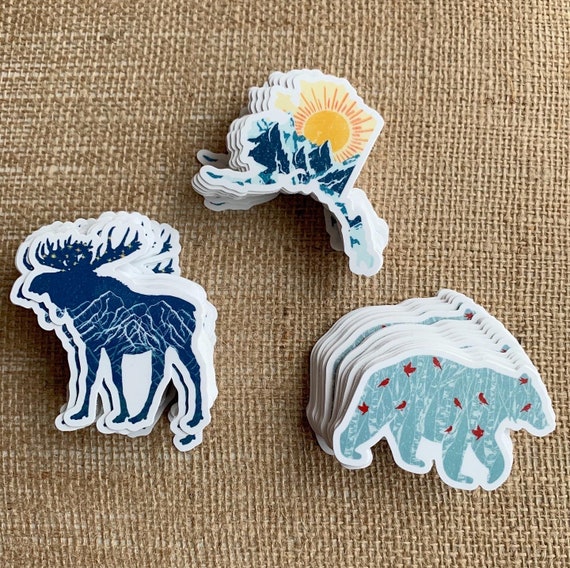 Alaska Stickers Set of 3 - Etsy