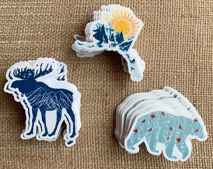 Alaska Stickers Set of 3 - Etsy