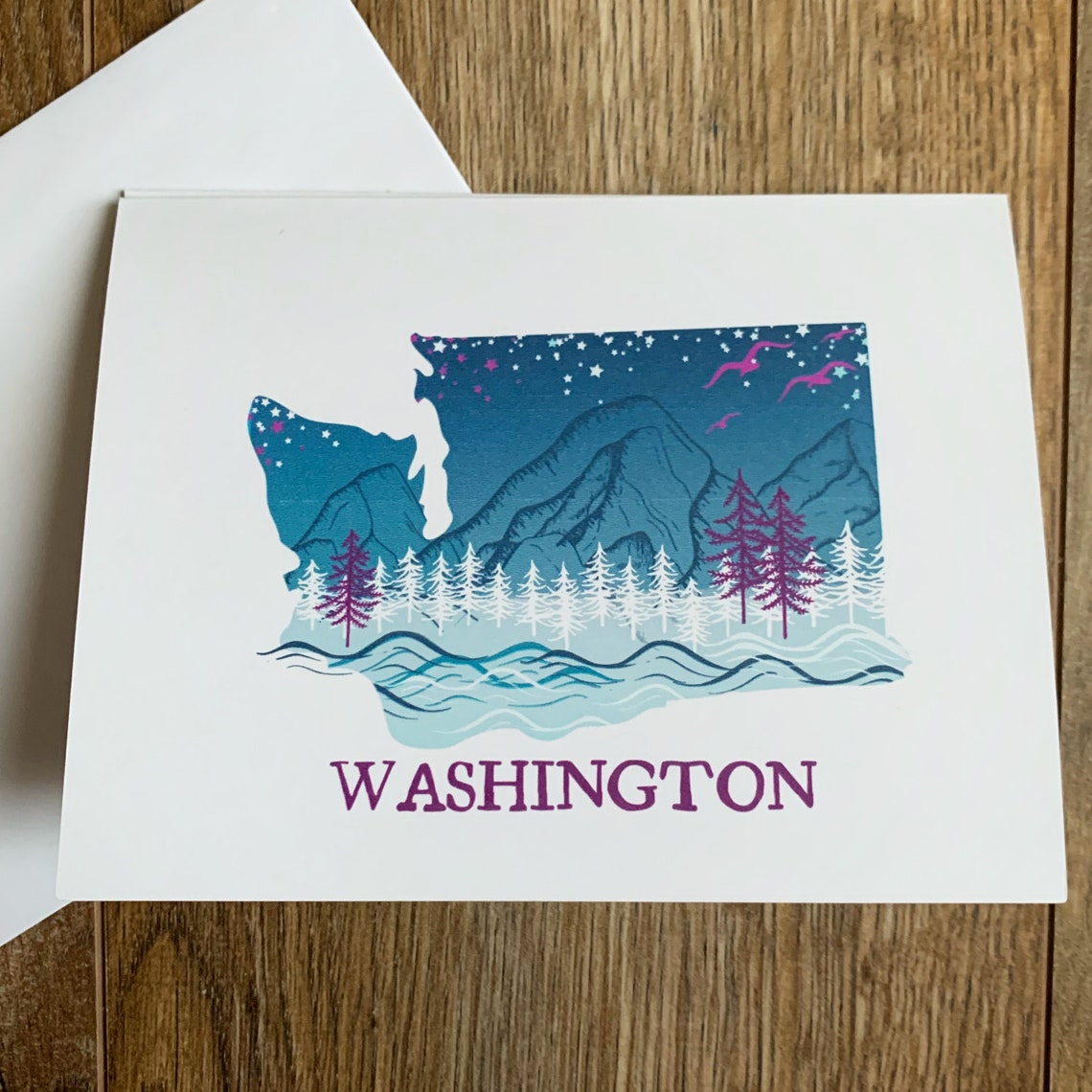 Washington State Cards - Etsy