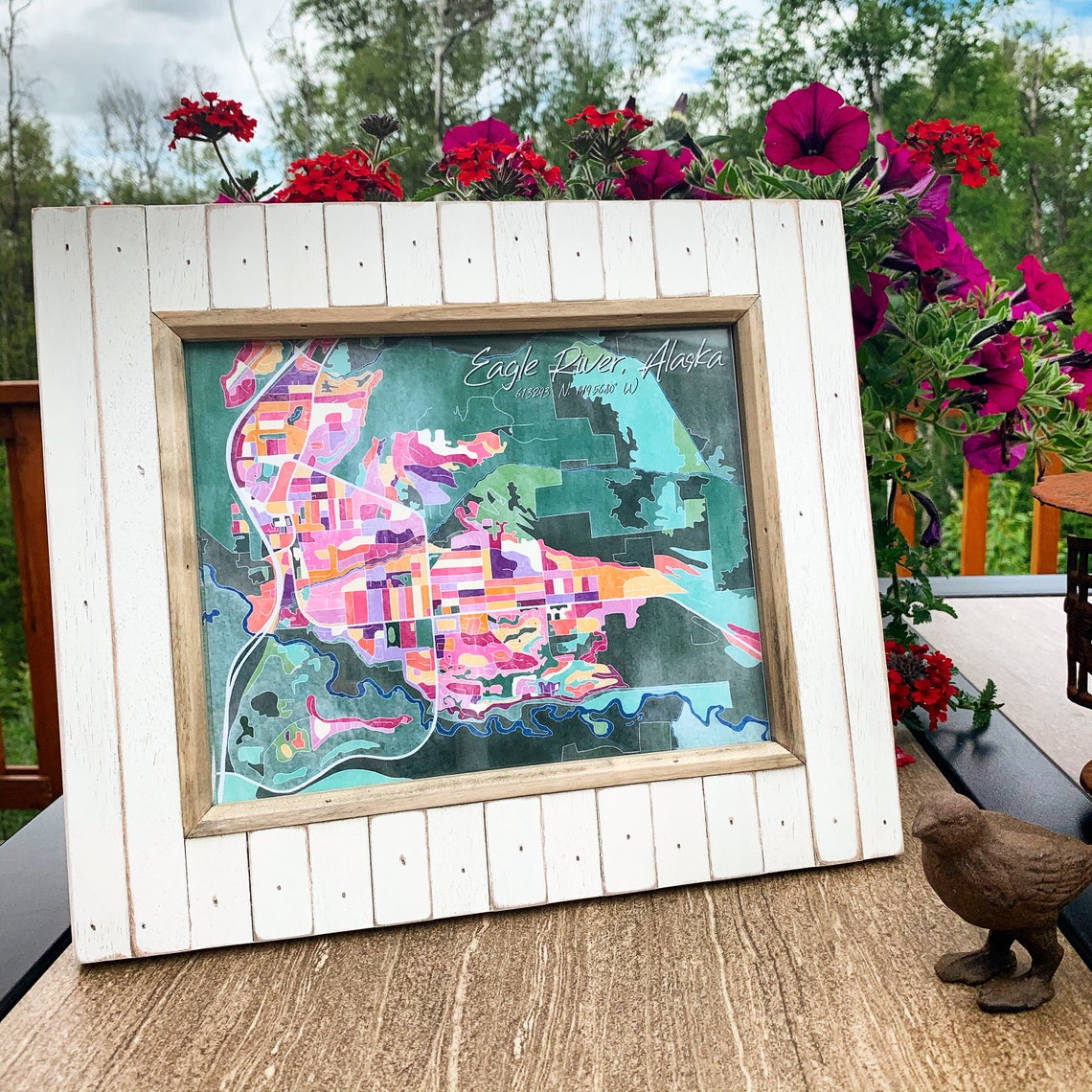 Eagle River Alaska Map Hand Illustrated and Drawn Map of | Etsy