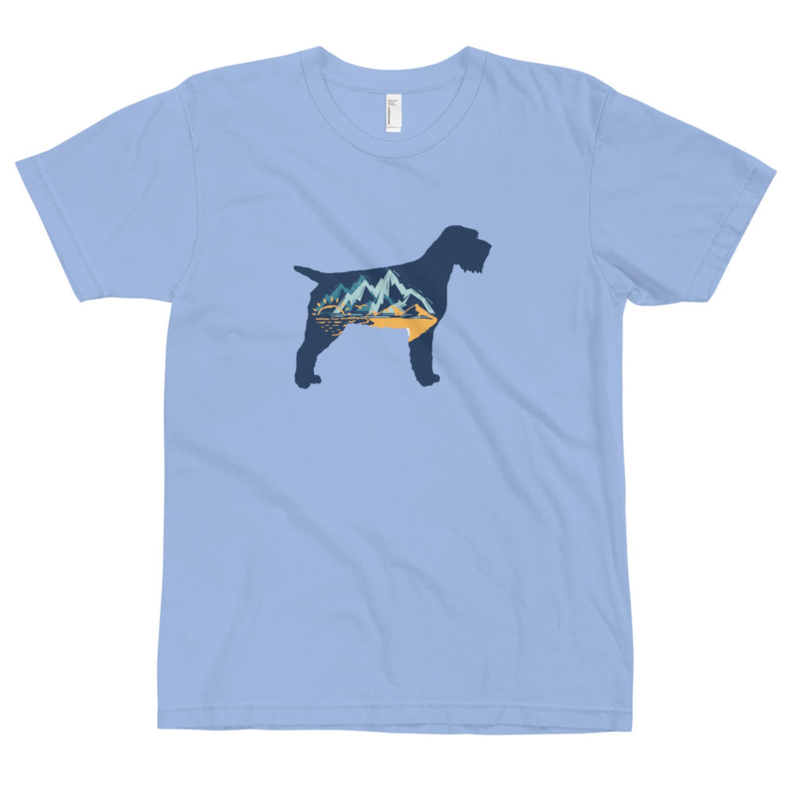 Wirehaired Pointing Griffon T-shirt // Mountain Sunset - Etsy