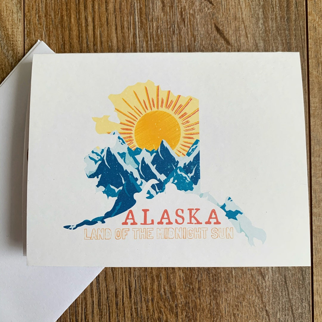 Alaska Land of the Midnight Sun Cards - Etsy