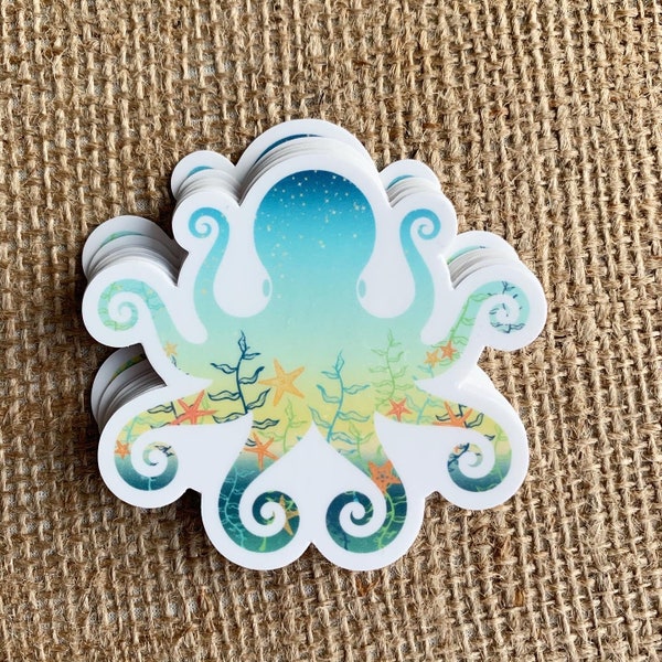 Octopus Sticker - Etsy