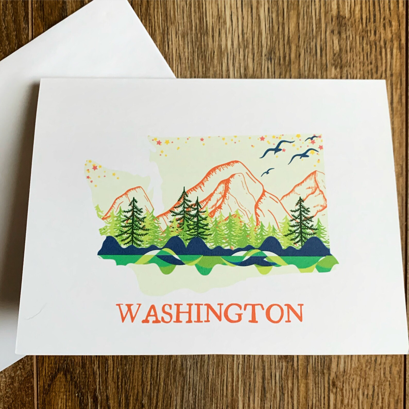 Washington State Cards - Etsy