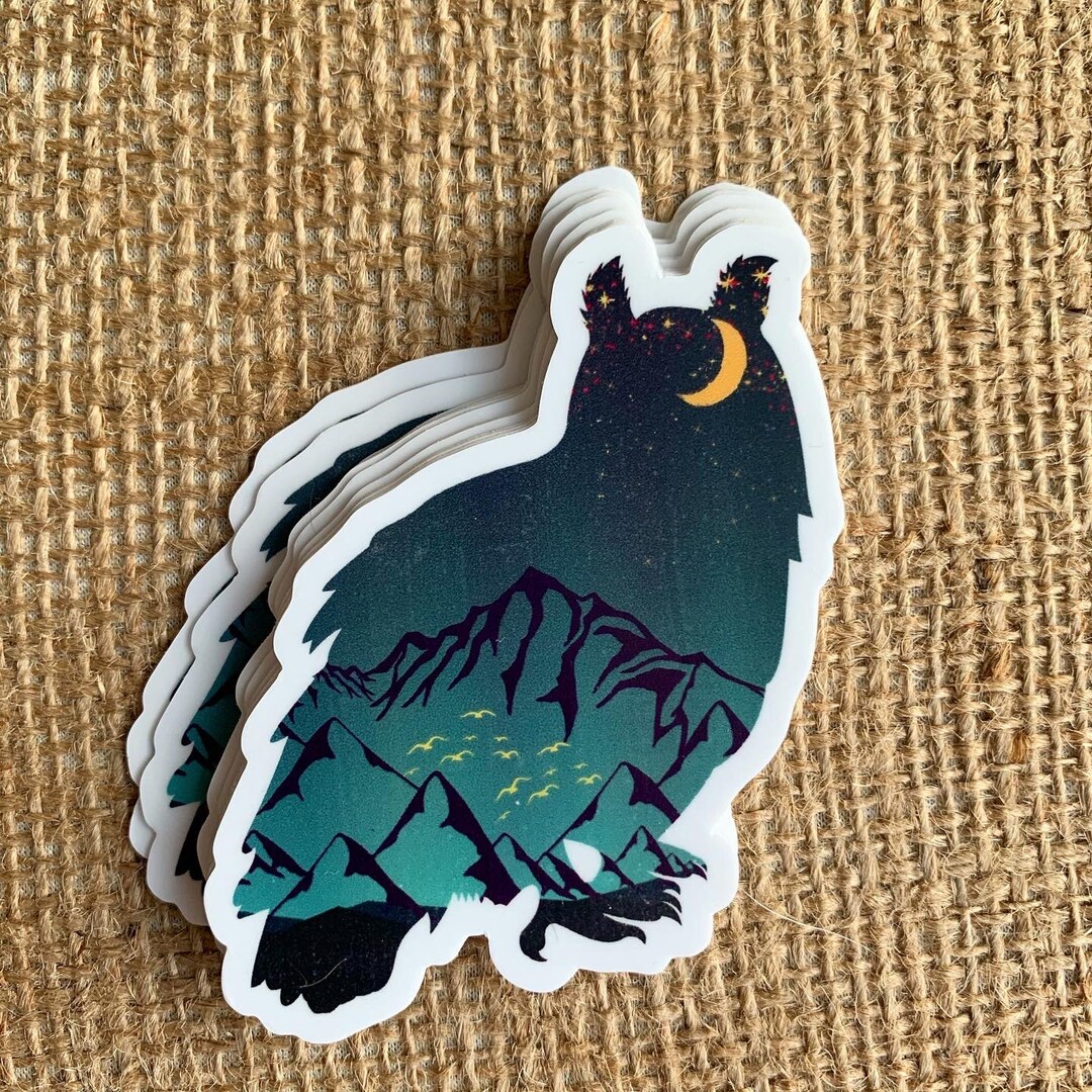 Night Owl Sticker - Etsy