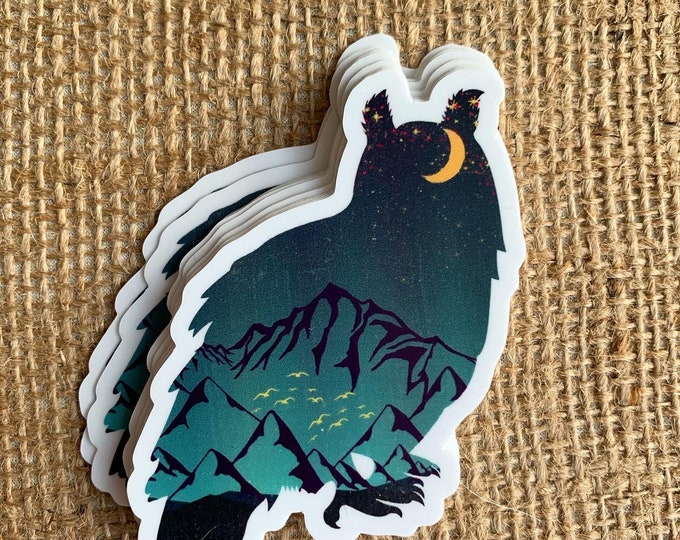 Night Owl Sticker - Etsy