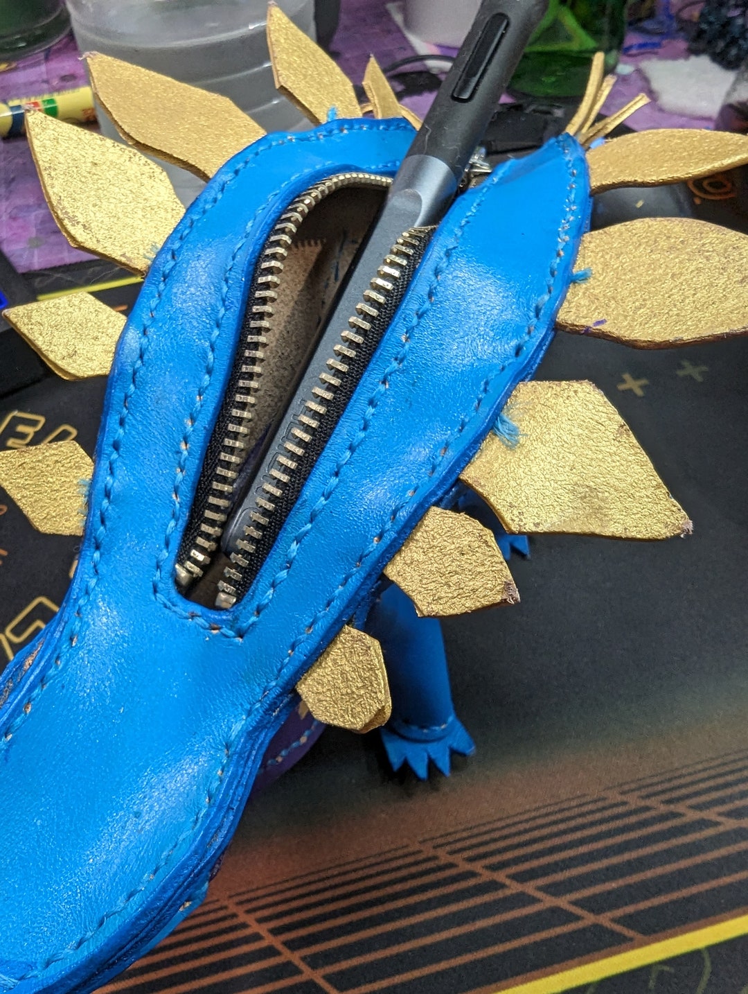 Stegosaurus Dinosaur Pencil Case Dice Bag - Etsy