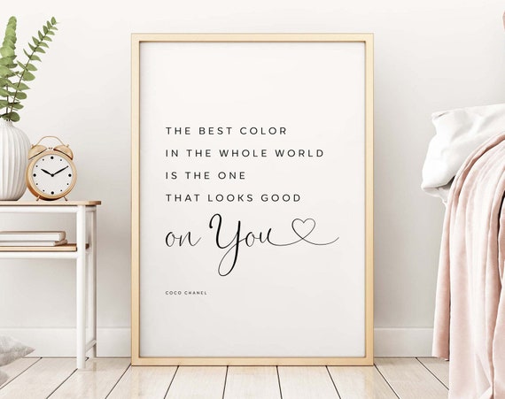 The Best Color in the Whole World is the One That Looks Good | Etsy