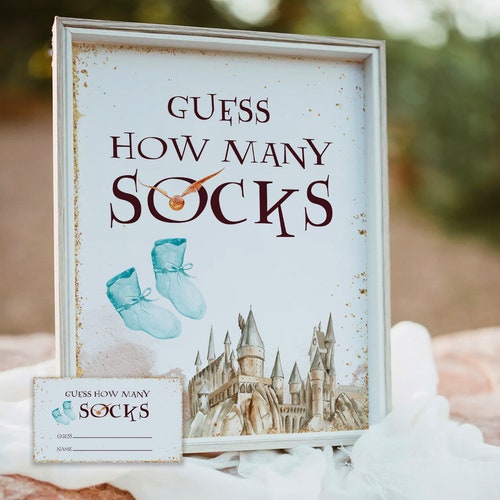 Guess How Many Socks Game INSTANT DOWNLOAD Printable - Etsy