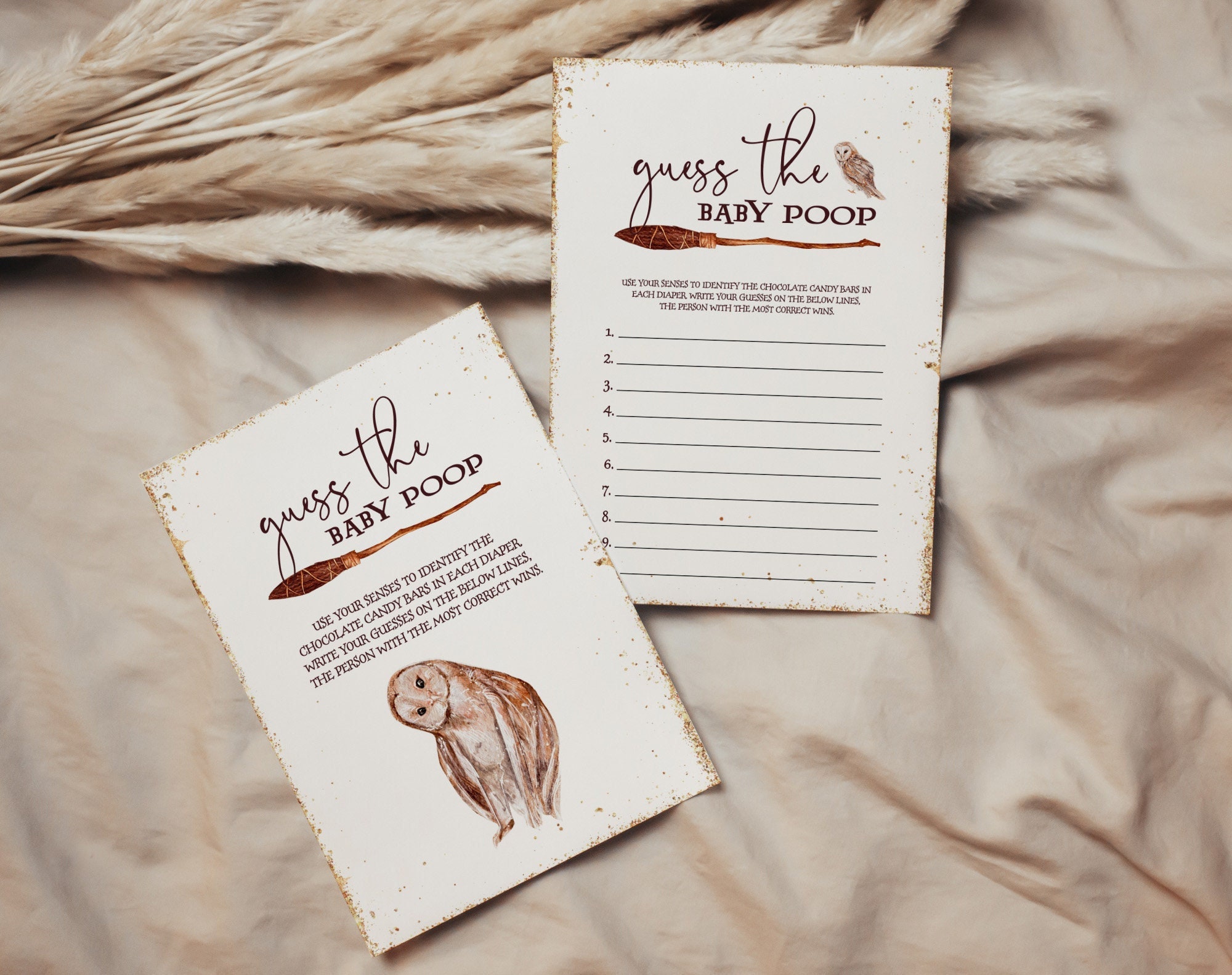 Wizard Guess the Poop Baby Shower Game Customizable Template - Etsy Ireland