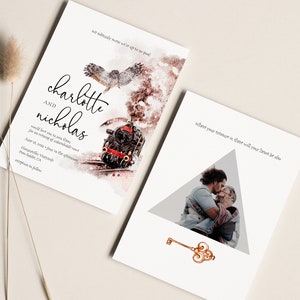 Wizard Wedding Invitation Template, Magical Wedding, Wizarding Theme ...