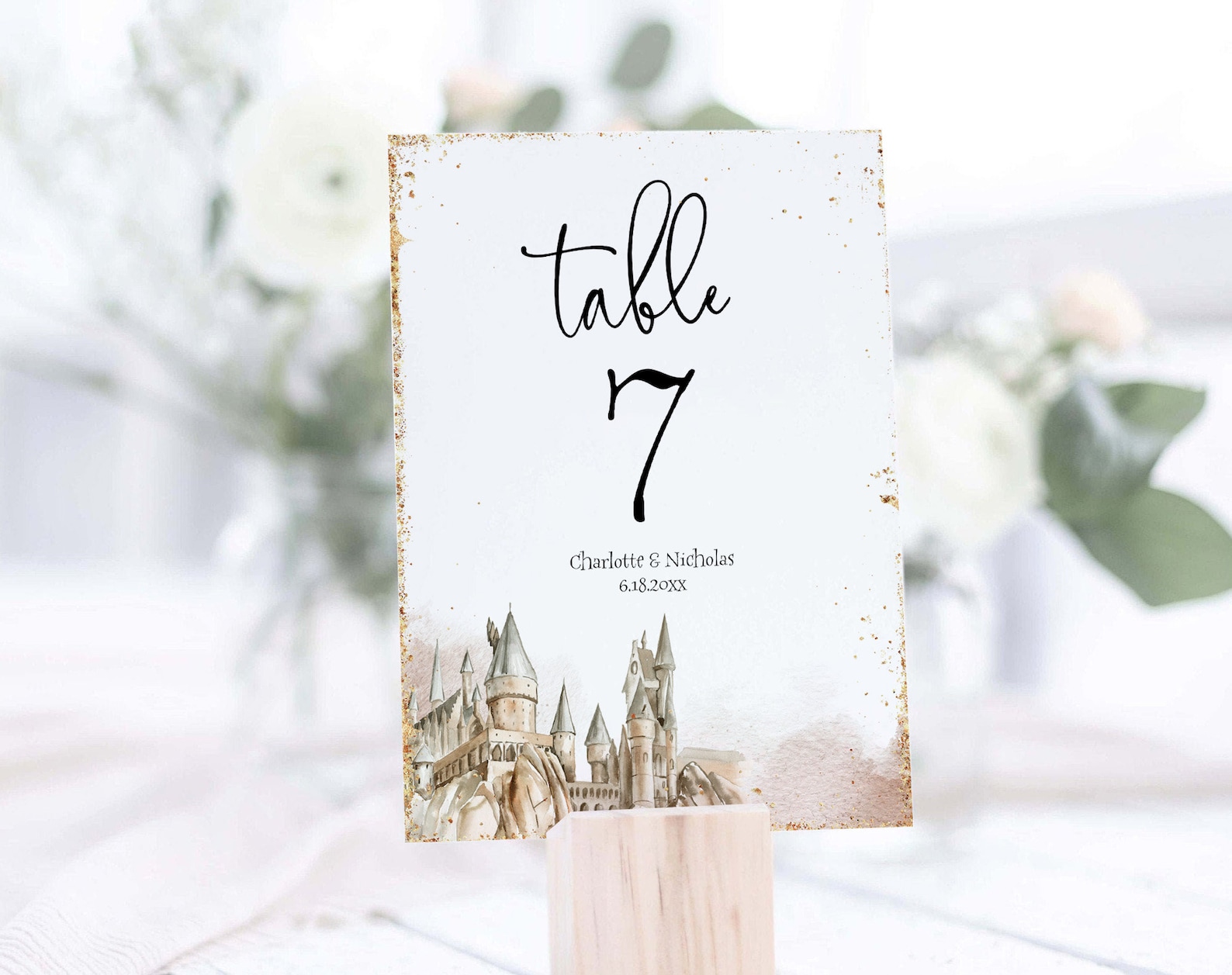 Wizard Wedding Table Numbers Template Printable Magical Table - Etsy
