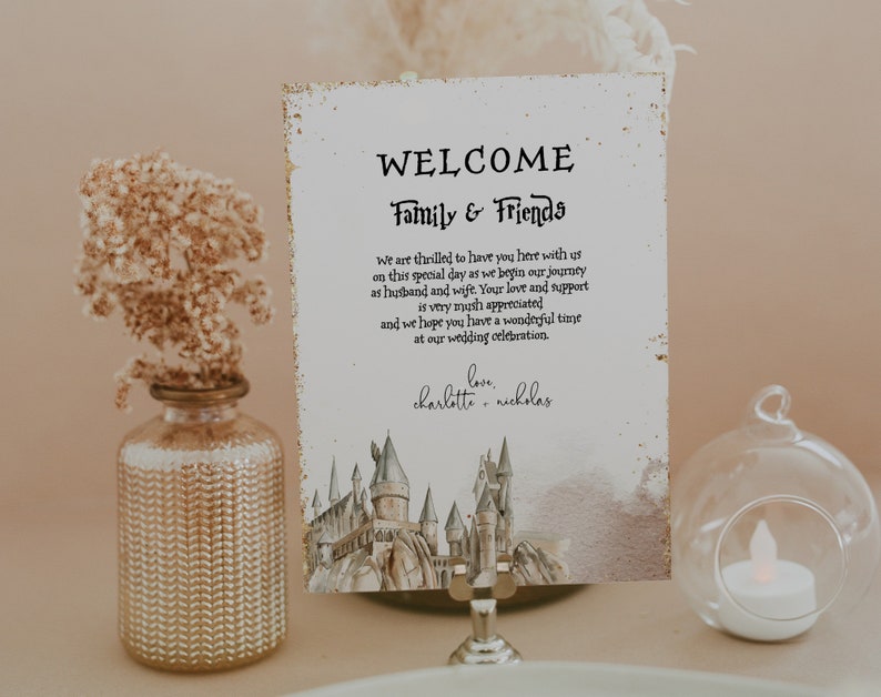 Wizard Wedding Timeline Template Wedding Timeline Event | Etsy