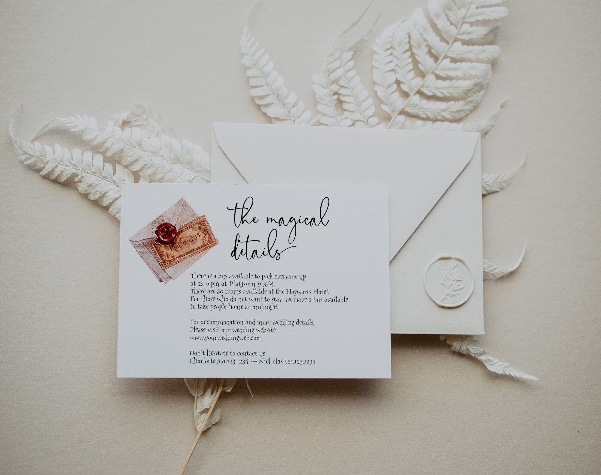 Printable Wizard Themed Enclosure Card Template Editable - Etsy