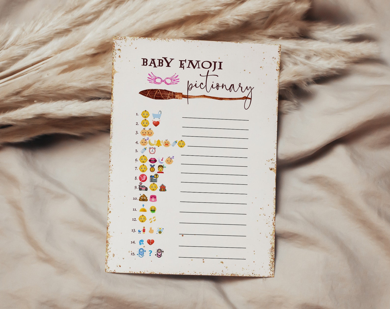 Baby Shower Game Bundle, Wizard Baby Shower Game Kit, Printable Baby ...