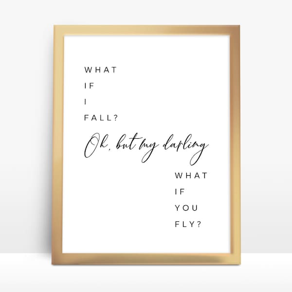 Oh but What If You Fly Print - Etsy