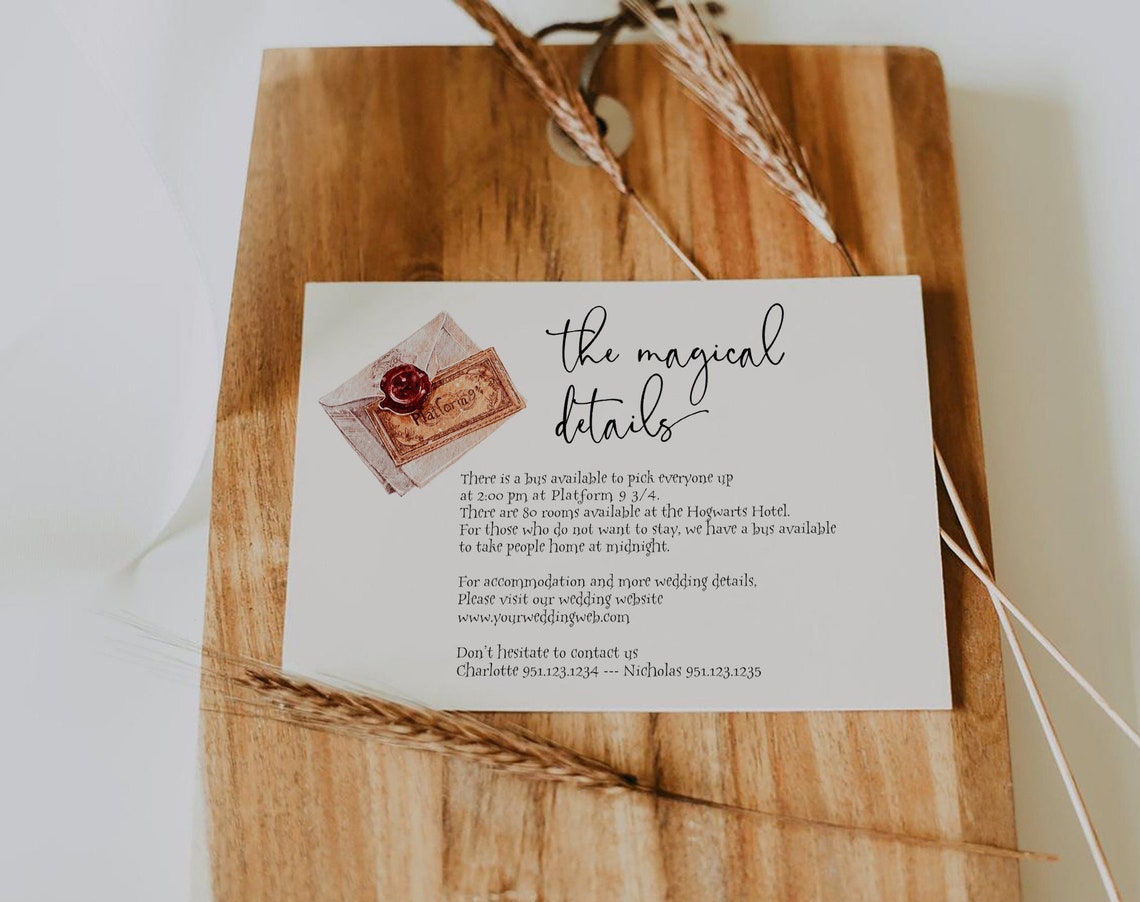 Printable Wizard Themed Enclosure Card Template Editable - Etsy