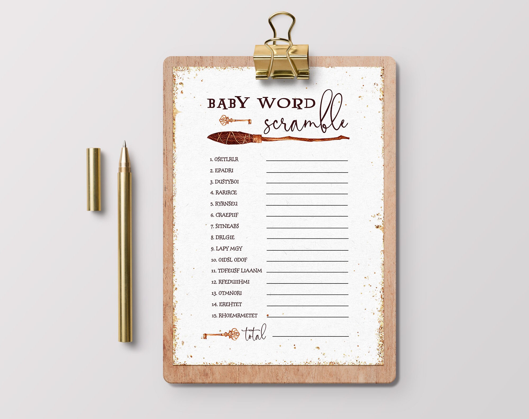 Wizard Baby Word Scramble Game Printable Magical Baby Word - Etsy Canada