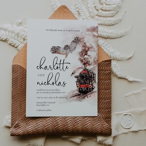 Wizard Wedding Invitation Template, Magical Wedding, Wizarding Theme ...