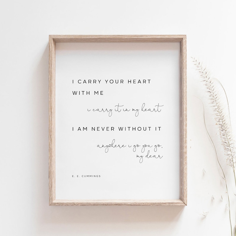 Ee Cummings Poem - Etsy