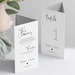 Minimalist Elegant Tri-fold Table Number Template, Editable Tri-fold ...