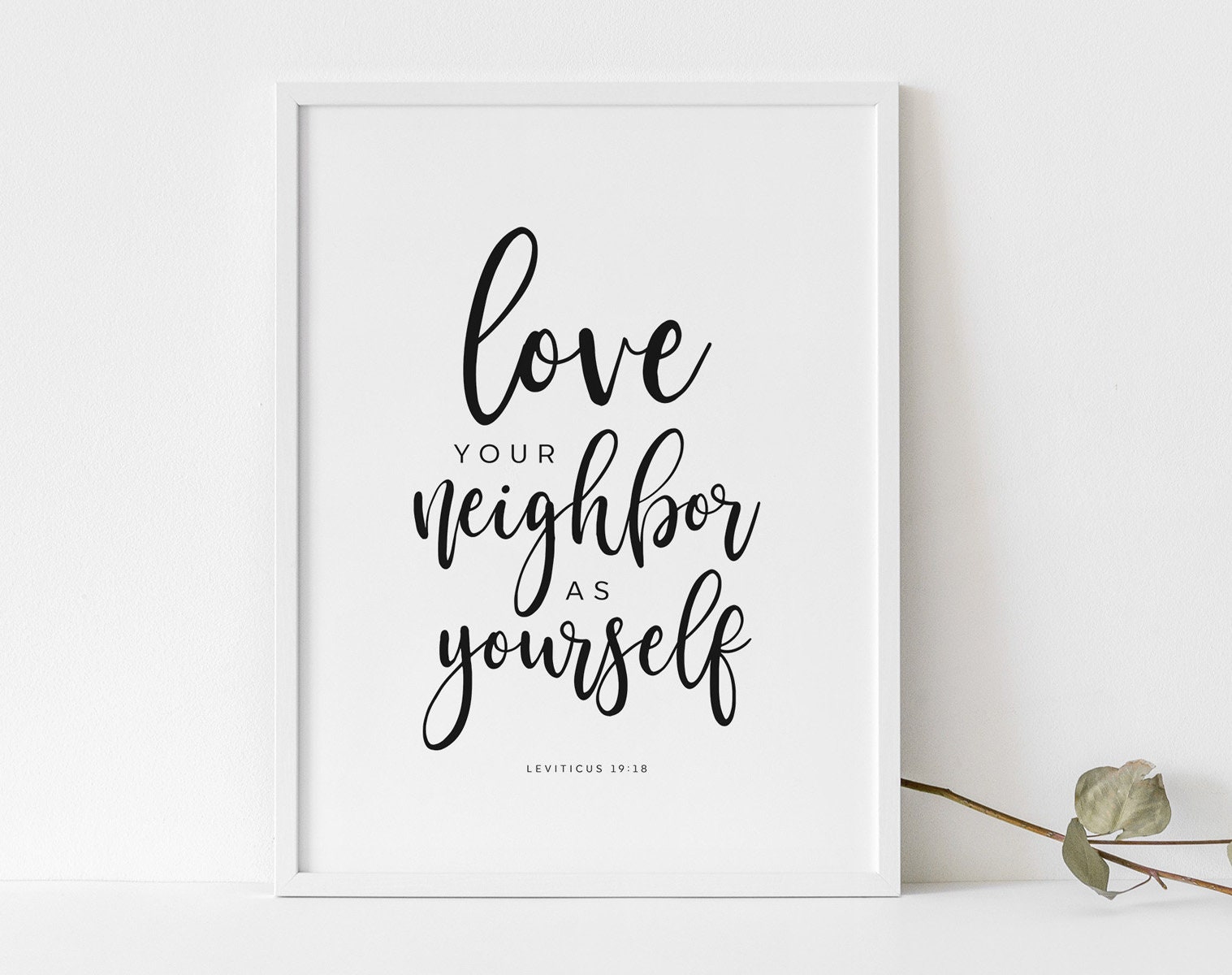 Leviticus 19:18 Love Your Neighbor as Yourself I Am the Lord, Bible ...