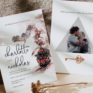 Wizard Wedding Invitation Template, Magical Wedding, Wizarding Theme ...