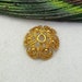10mm Yellow Gold Ball Bead Finding, 18k Yellow Gold Spacer Bead Finding ...