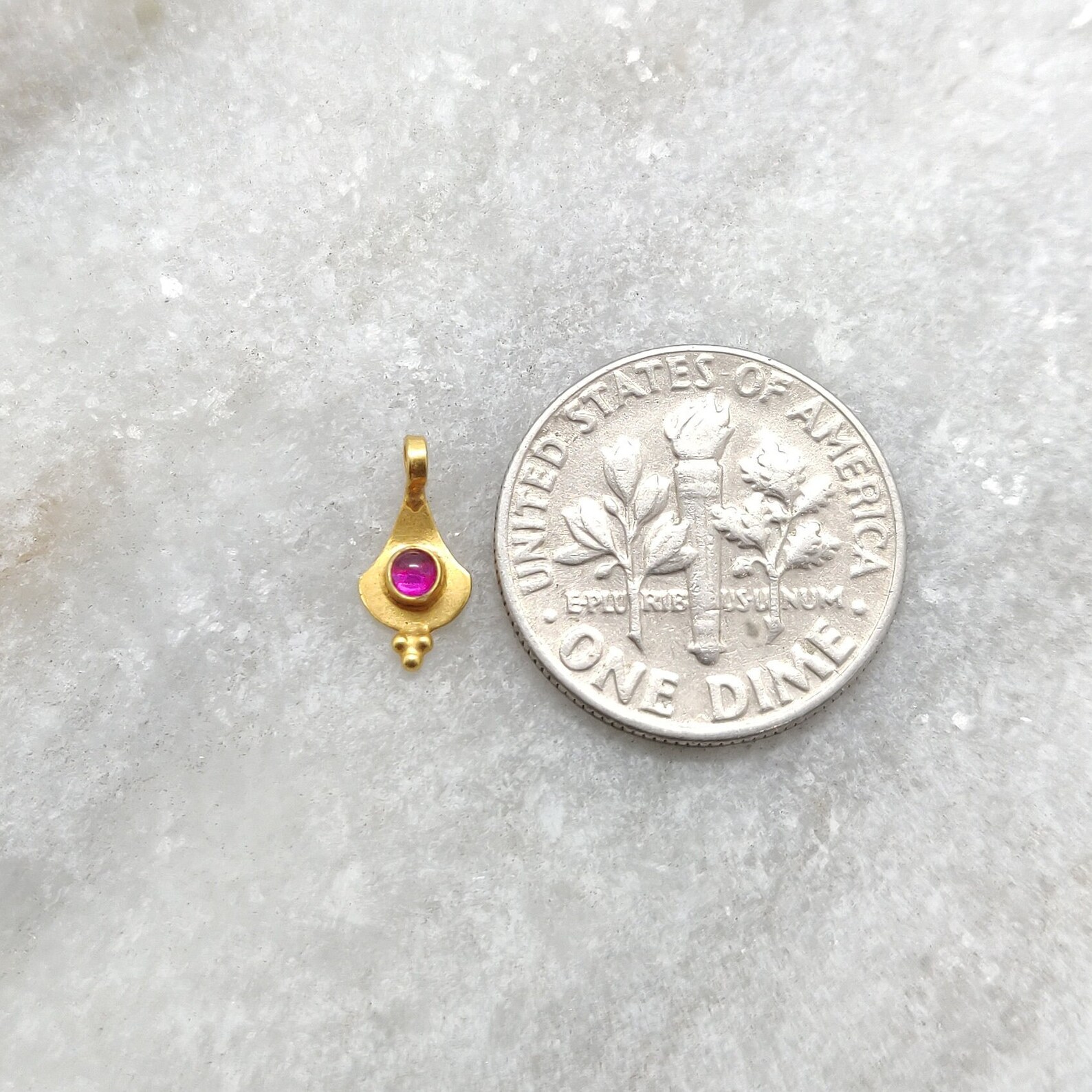 Dainty Charm Lantern Shape 18k Gold Charm, 5x10mm Size Tiny Charm ...