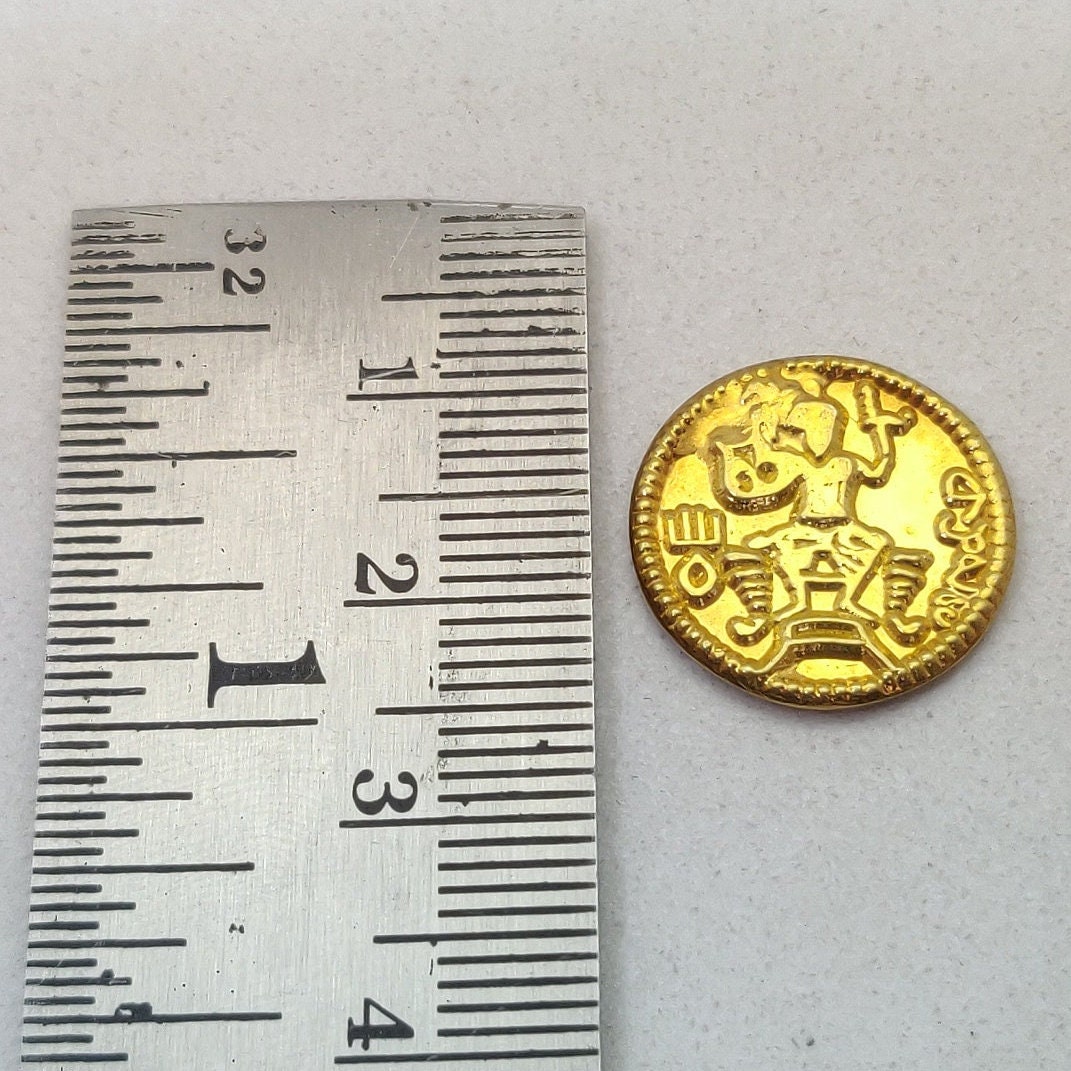 Antique Style 18k Gold Coin Finding Size 17MM Gold Coin - Etsy Australia
